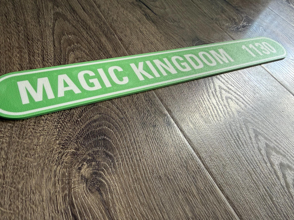 Custom Disney Mileage Sign – Personalized 3D Printed Road Sign to Magi ...